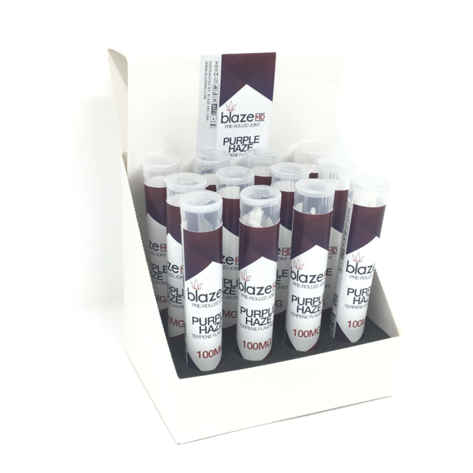 BlazeMD - Heal Naturally: Purple Haze Pre-Rolled Joints by BlazeMD (CBD) | Leafly